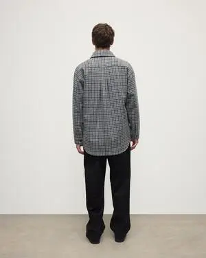Johnstons Of Elgin Cashere Wool Blend Overshirt - Grey