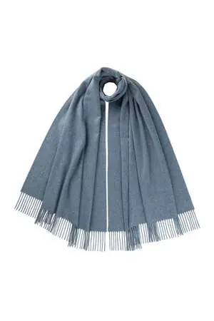 Johnstons Of Elgin Cashmere Stole - Blue