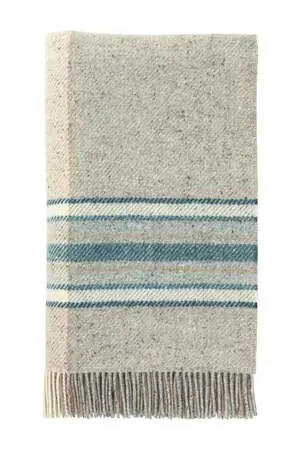 Johnstons Of Elgin Donegal Check Bed Throw - Blue