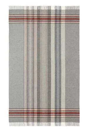 Johnstons Of Elgin Donegal Check Bed Throw In Russet