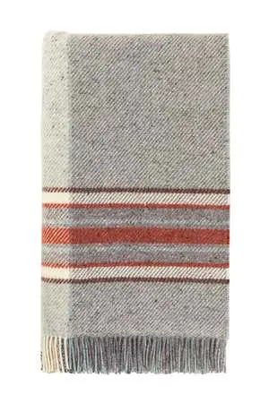 Johnstons Of Elgin Donegal Check Bed Throw In Russet