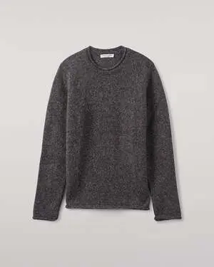 Johnstons Of Elgin Brushed Cashmere Silk Jumper - Grey
