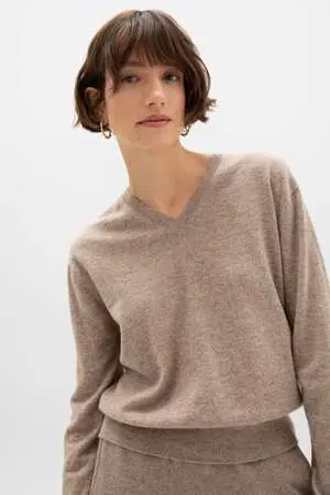Cashmere V Neck Jumper