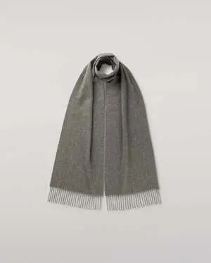 Johnstons Of Elgin Mid Cashmere Scarf - Grey