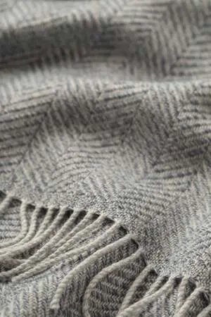 Johnstons Of Elgin Texture Herringbone Merino Throw