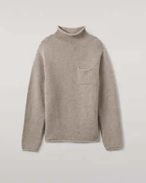 Johnstons Of Elgin Cashmere Turtleneck Jumper - Brown