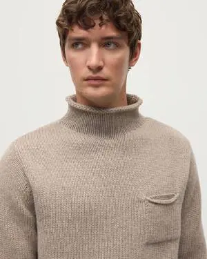 Johnstons Of Elgin Cashmere Turtleneck Jumper - Brown