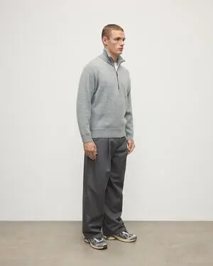 Johnstons Of Elgin Double Face Half Zip Jumper