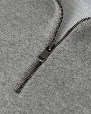 Johnstons Of Elgin Double Face Half Zip Jumper