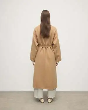 Johnstons Of Elgin Cashmere Wrap Coat - Brown