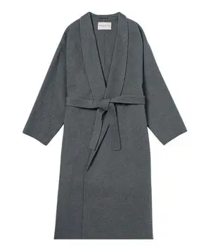 Johnstons Of Elgin Cashmere Wrap Coat - Grey