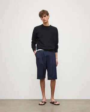 Johnstons Of Elgin Classic Cashmere Crew Jumper - Black