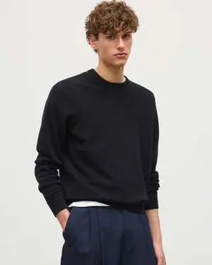 Johnstons Of Elgin Classic Cashmere Crew Jumper - Black
