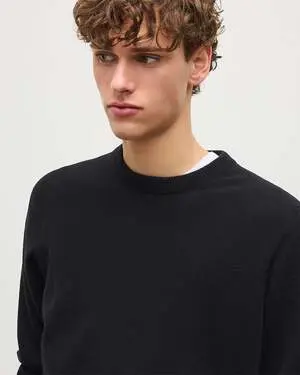 Johnstons Of Elgin Classic Cashmere Crew Jumper - Black