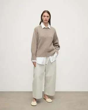 Johnstons Of Elgin Relaxed Cashmere Jumper - Brown