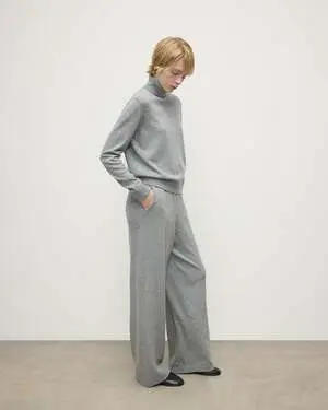 Johnstons Of Elgin Wide Leg Cashmere Trousers