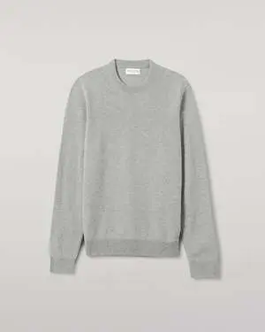 Johnstons Of Elgin Cashmere Crew Neck Jumper - Grey
