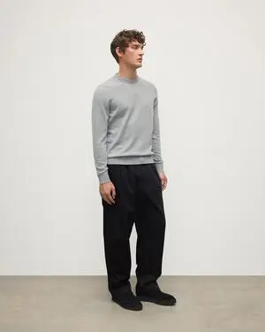 Johnstons Of Elgin Cashmere Crew Neck Jumper - Grey