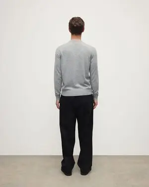 Johnstons Of Elgin Cashmere Crew Neck Jumper - Grey