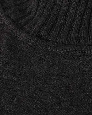 Johnstons Of Elgin High Neck Cashmere Jumper - Grey