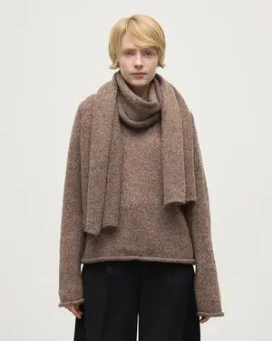 Johnstons Of Elgin Cashmere Bouclé Scarf