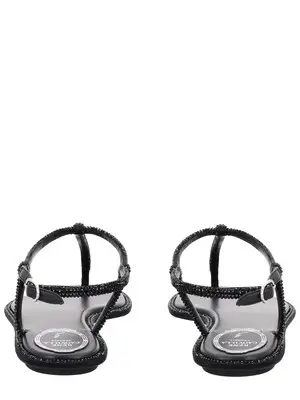 Rene Caovilla Diana Sandal - Black