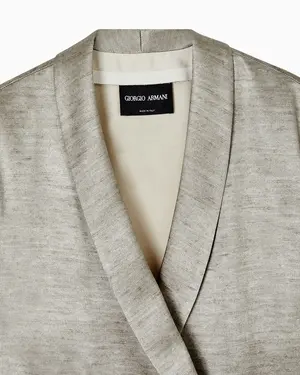 Giorgio Armani Tussah Silk Double-breasted Jacket