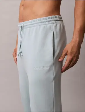 Calvin Klein Cotton Terry Blend Sleep Jogger - Cloud Blue