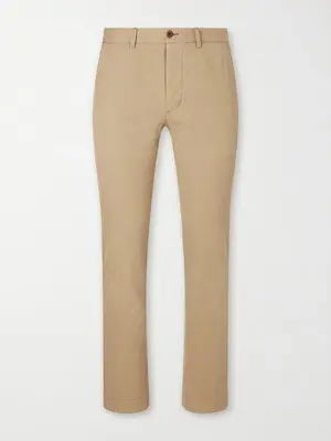 Sid Mashburn Straight-leg Garment-dyed Cotton-twill Trousers