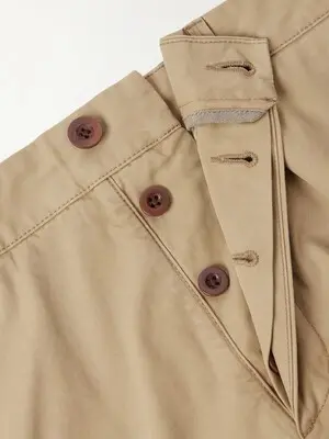 Sid Mashburn Straight-leg Garment-dyed Cotton-twill Trousers