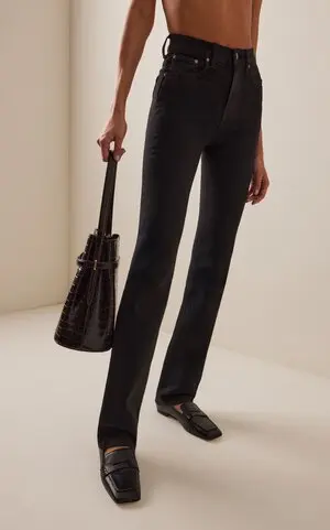 Aflalo Miller Stretch High-rise Slim Bootcut Jeans