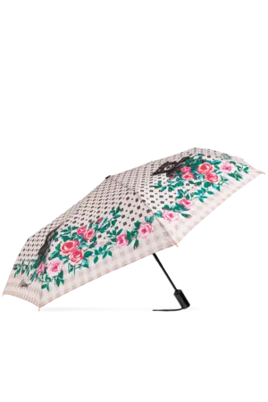 Moschino Folding Umbrella - Cream