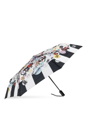 Moschino Folding Umbrella - Multicolour
