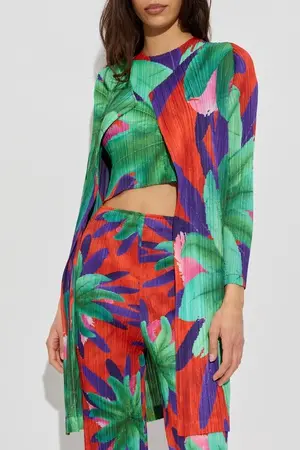 Issey Miyake Pleated Coat - Multicolour