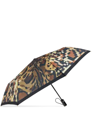 Moschino Folding Umbrella - Brown