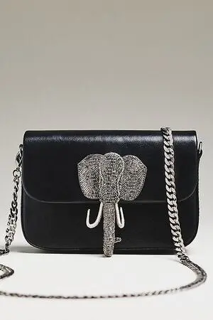 Deepa Gurnani Beaded Elephant Clutch
