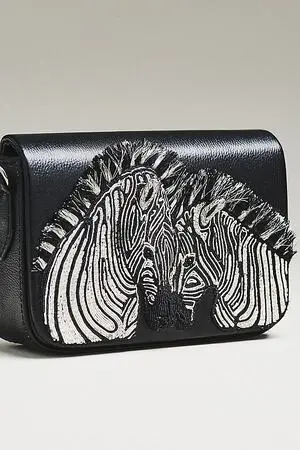 Deepa Gurnani Zebra Clutch