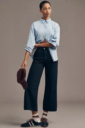 DL1961 Hepburn Ankle High-Rise Wide-Leg Jeans Flatiron