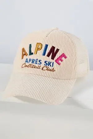 WORN/WEST Après Ski Trucker Hat - Cream Alpine