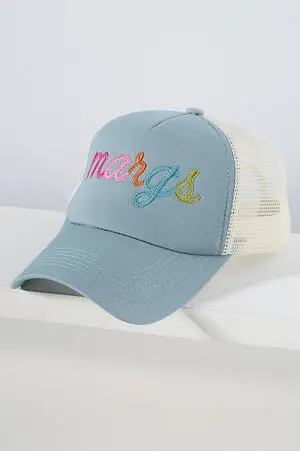 WORN/WEST Coastal Trucker Cap Blue Margs