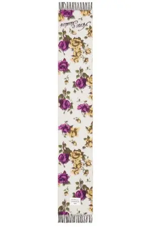 Acne Studios Flower Scarf - White