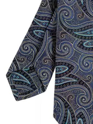 Etro Paisley-patterned Neck Tie - Blue