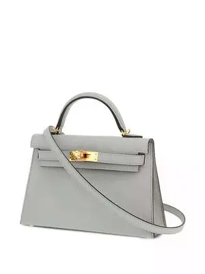 Hermès Kelly 20 Epsom Leather Tote Bag - Blue