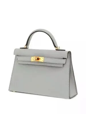 Hermès Kelly 20 Epsom Leather Tote Bag - Blue