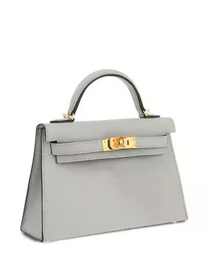 Hermès Kelly 20 Epsom Leather Tote Bag - Blue