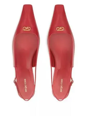 SERGIO ROSSI 25mm Surge Leather Slingback