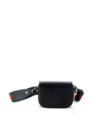 Gucci Horsebit 1955 Flap Wallet With Strap - Black