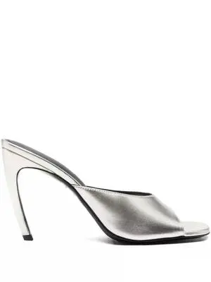Attico Betta High Heel Sandals - Silver