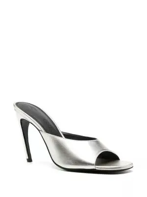 Attico Betta High Heel Sandals - Silver