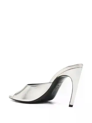 Attico Betta High Heel Sandals - Silver